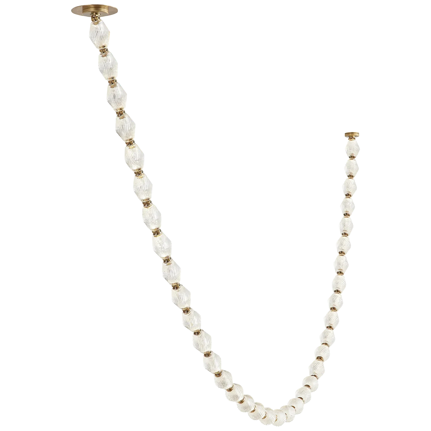 Creative Glass Pearl Necklace Pendnat Chandelier for Living/Dining Roo